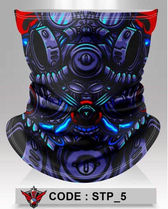 TUBEMASK MOTORCYCLE RIDING GEAR HALFMASK FULL SUBLIMATION PRINT | Lazada PH