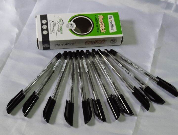 FLEXOFFICE FLEXSTICK SMOOTH INK PEN 12PCS IN A BOX EASY& SMOOTH WRITING ...