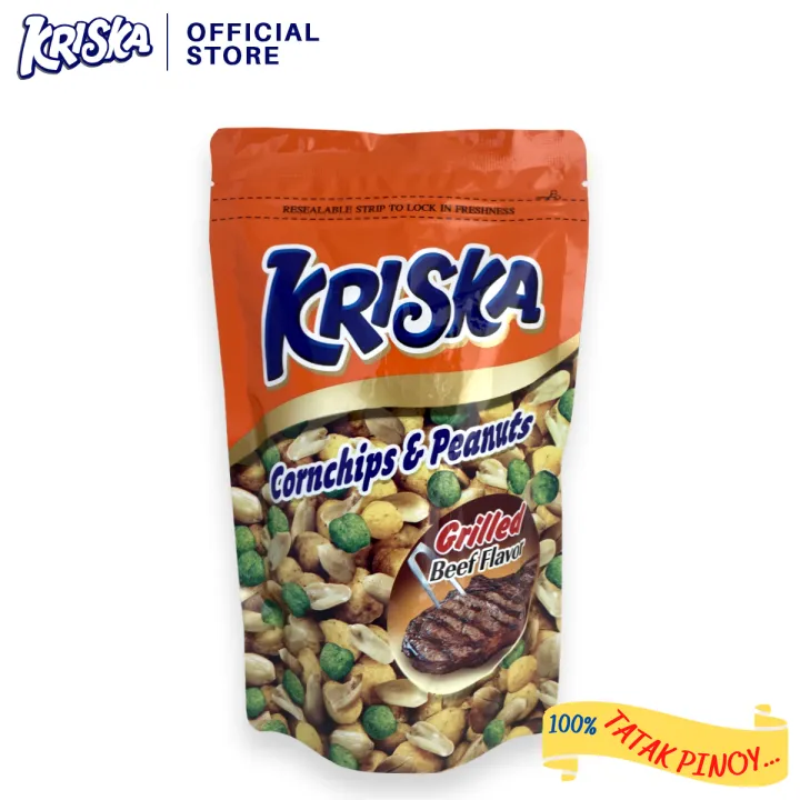 Kriska Cornchips & Peanuts Grilled Beef Flavor | Lazada PH
