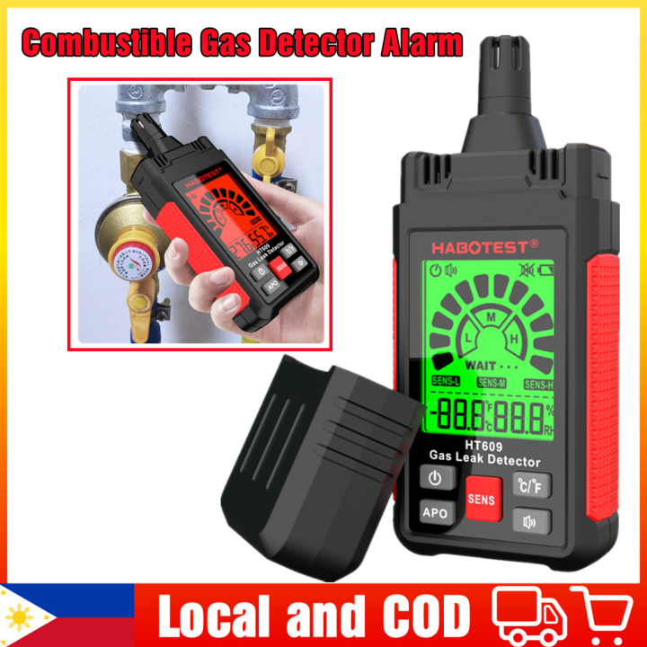 Portable Gas Leak Detector Alarm Combustible Gas Detector with Audible ...