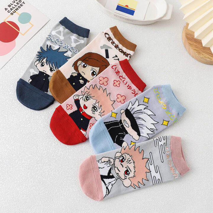 Anime Jujutsu Kaisen Sock Cosplay Itadori Yuji Kugisaki Nobara Gojo ...