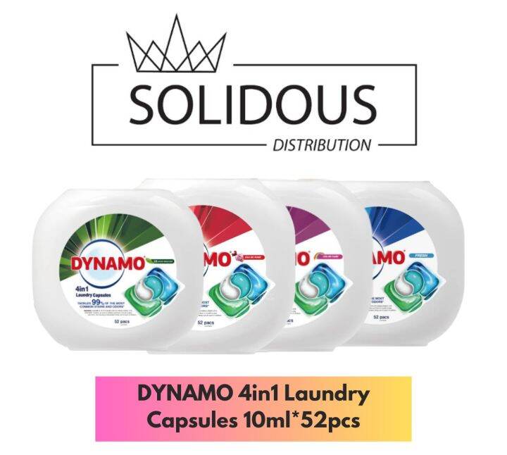 DYNAMO 4in1 Laundry Capsules 10ml*52pcs | Lazada