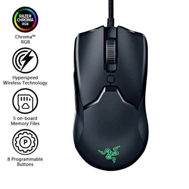 Original Ra zer Viper Mini Gaming Mouse 8500DPI Ultra-light RGB Light Wired Game Mice | Lazada PH