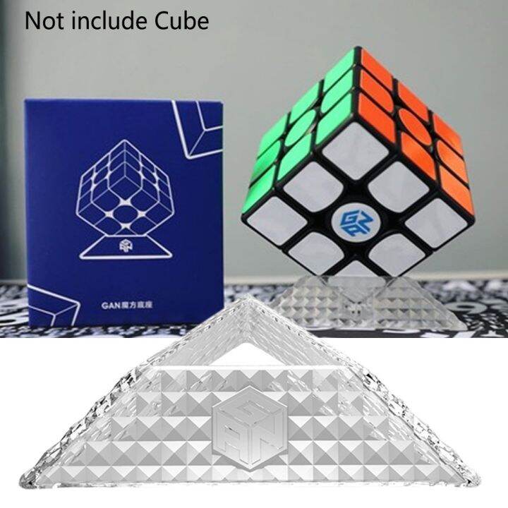 GAN Stand Speed cube Display stand Triangle Transparent Bracket base | Lazada PH