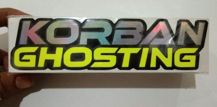 STICKER CUTTING KORBAN GHOSTING | Lazada Indonesia