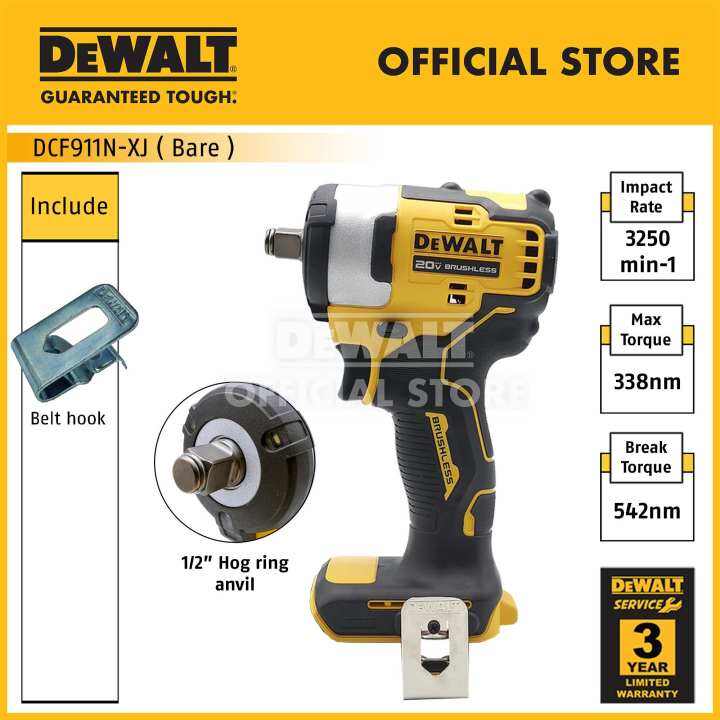 Dewalt DCF911N-B1 12.7mm ( 1/2" ) 18/20V Brushless Cordless Impact Wrench ( Bare Unit ...