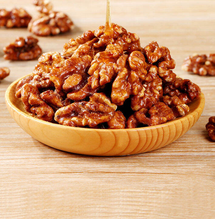 Amber Honey Walnut Kernel（ 100g）Honey, Walnut snack with nuts and dried ...
