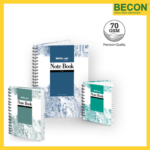 Campap Note Book Wire-O Spiral Write-on A4 A5 70gsm 50's ( CW2202 ...