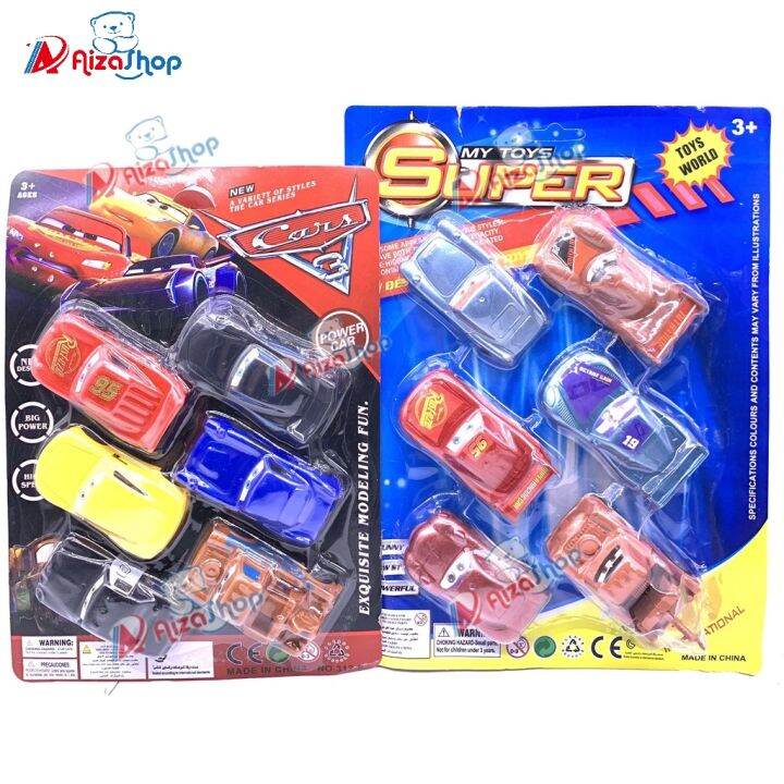 BUY 1 TAKE 1 6in1 SUPER RACE MCQUEEN CARS SET CAKE TOPPER Children's ...