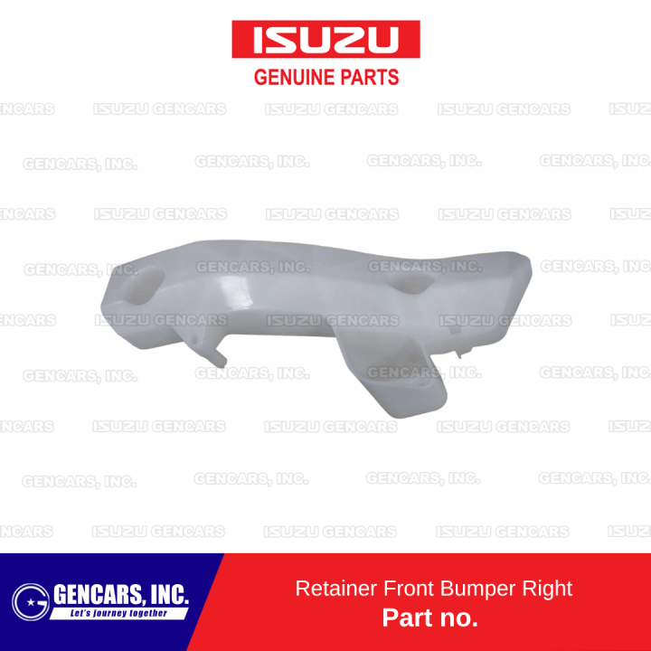 Isuzu Retainer Front Bumper Right for Mux 2015-2017 (8982100251 ...