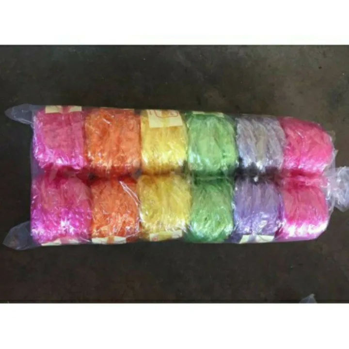 Harga Promo🔥SALES !!![12pcs/pek] 100g+/- per piece Tali Rafia / Rope ...