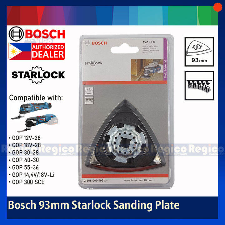 Bosch Starlock Sanding Plate AVZ 93G for Oscillating Tools GOP 000493 Bosch Accessories Regico ...