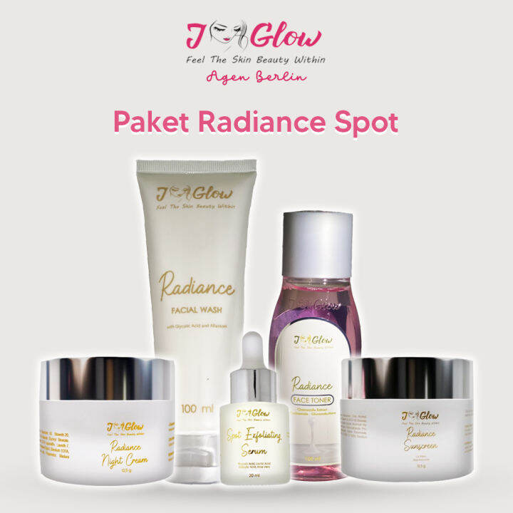 Jglow Skincare Paket Perawatan Kulit Flek Whitening Exfoliating Serum Peeling Wajah Putih ...