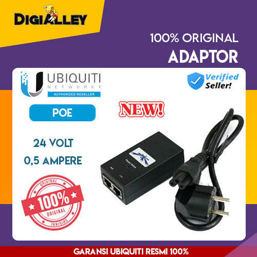 Ubiquity Ubnt POE Adaptor 24Volt 0.5Ampere 24v 0.5a Original | Lazada ...