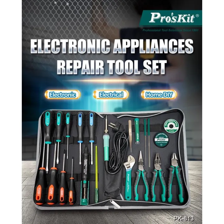 Proskit PK-813B Basic Electronic Tool Kit (220V) | Lazada
