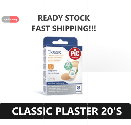 PIC SOLUTIONS CLASSIC UNIVERSAL PLASTER 20'S ASSORTED SIZES | Lazada