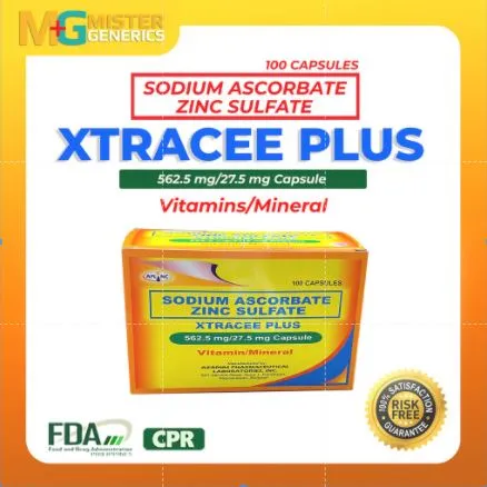 XTRACEE PLUS SODIUM ASCORBATE ZINC SULFATE Vitamin C 100 Capsules ...