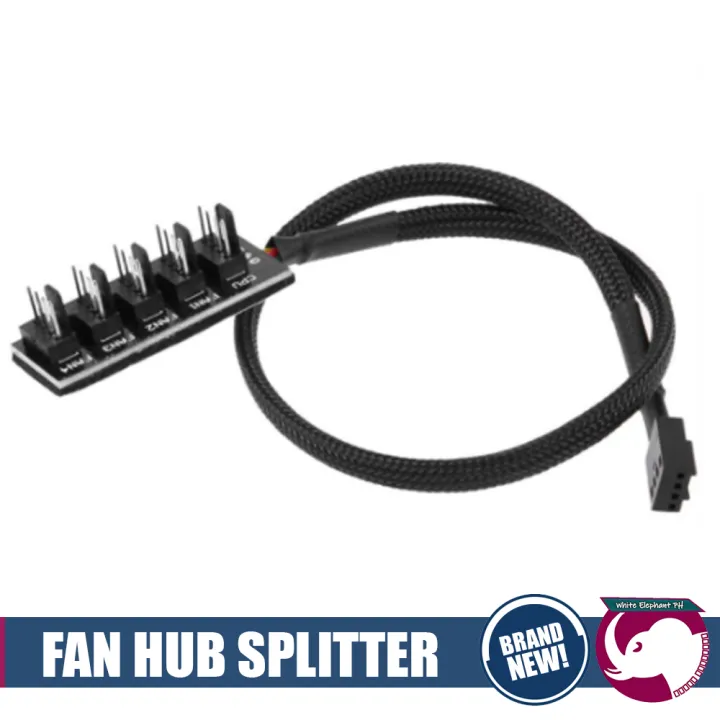 Fan Hub Splitter 4-Pin 5-Socket Splitter Adapter | Lazada PH