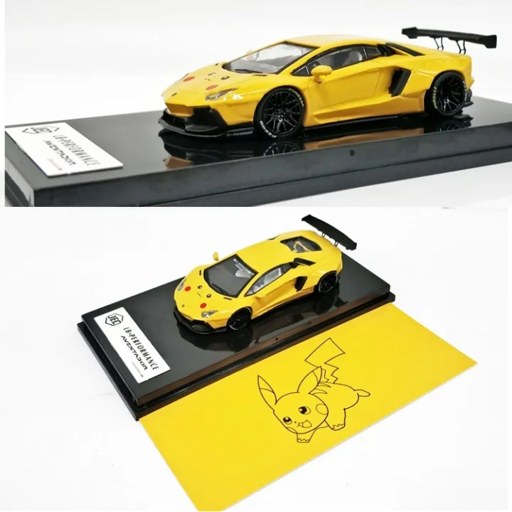 JEC 1:64 LB Work Liberty Walk LB Performance Aventador Aventador LB700 Picachu รถโมเดล Diecast ...