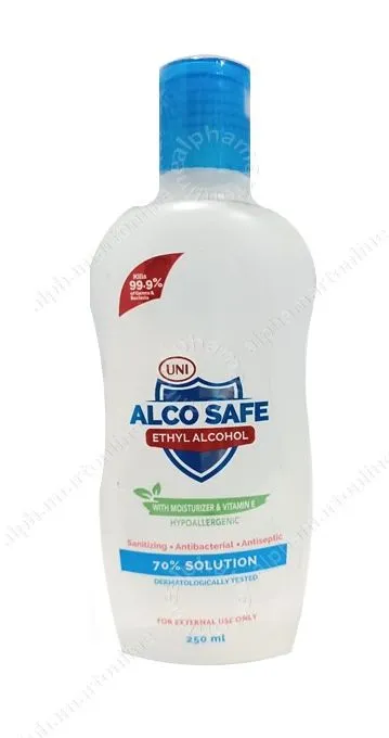 Alco Safe Ethyl Alcohol 70% Solution 250ml | Lazada PH
