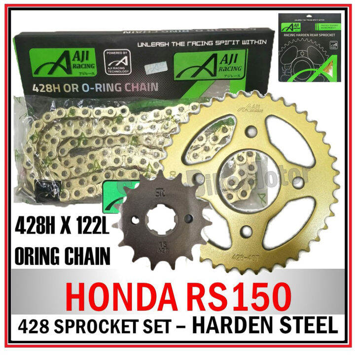 HONDA RS150 - AJI RACING Harden Steel 428 Sprocket Kit Set - AJI RACING ...