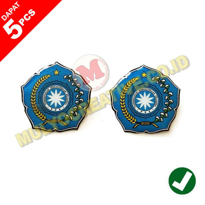 Lencana Bros Logo PKK - Pin Bros Logo PKK Warna Biru Murah / 5pcs ...