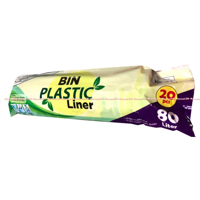 Kris Bin Plastik Liner 80L Plastik Tempat Sampah Kantong Sampah Ukuran 80 Litter Isi 20pcs ...