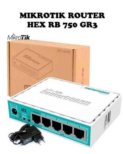 MIKROTIK ROUTER HEX RB 750 GR3 5 PORT GIGABIT | Lazada Indonesia