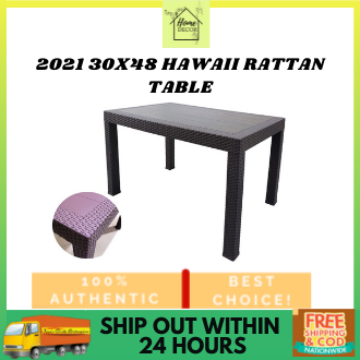 2021 30X48 HAWAII RATTAN TABLE/ RATTAN TABLE/ HAWAII RATTAN TABLE ...