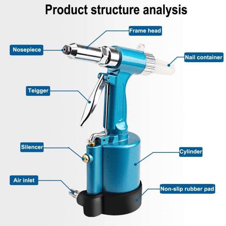 Heavy Duty Blind Rivet Gun Air Hydraulic Riveter Tools For 2 4 5 MM Heavy Duty Blind Rivet Gun Air Hydraulic Riveter Tools For 2 4 5 MM