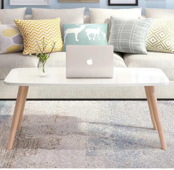 Manzan Nordic Coffee table Single Layer Style Tea Coffee Center Table 80cmx40cm | Lazada PH