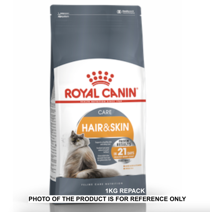 Royal Canin Hair and Skin Cat Food 1kg Repack | Lazada PH