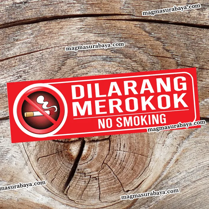 Stiker Dilarang Merokok - No Smoking- jagalah kesehatan- hidup sehat ...