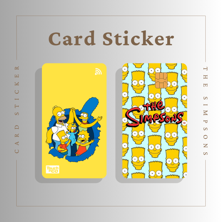 THE SIMPSONS - Touch n Go Card Sticker Cover (Waterproof, High Quality ...