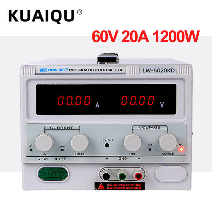 [Ready Stock]60V 20A 1200W High Power Lab Adjustable DC Power Supply ...