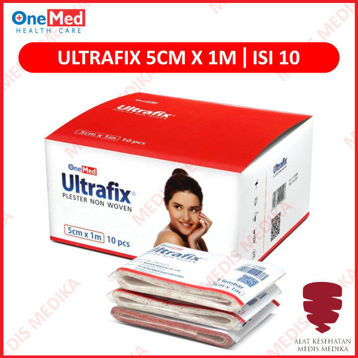 Ultrafix 5cm x 1m Onemed Plester Penutup Luka Alat Perlengkapan P3K Plaster 5cmx1m 5 cm 1 m Isi ...
