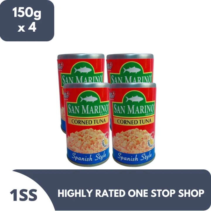 San Marino Corned Tuna Spanish Style 150g x 4 | Lazada PH