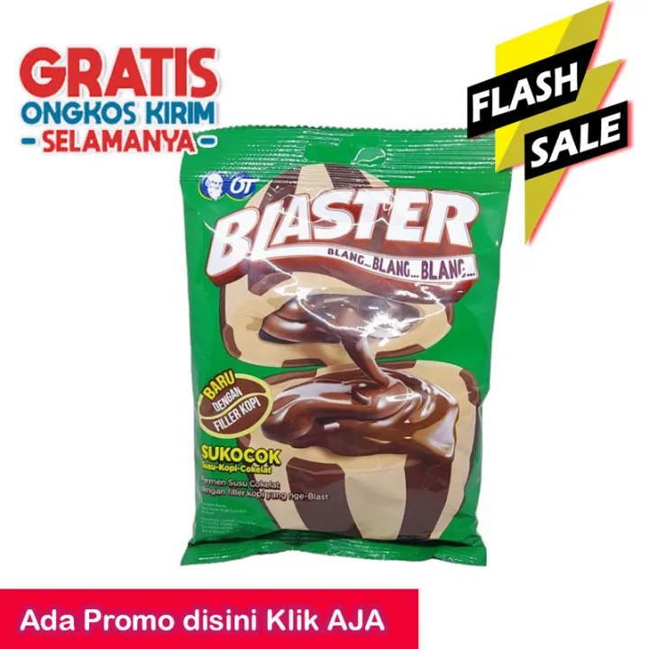 permen Blaster Sukocok Permen Rasa Susu Kopi Cokelat 125 gram | Lazada ...