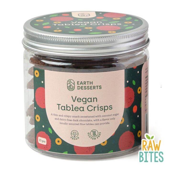 Earth Desserts Tablea Crisps (10 cookies) (No Preservatives) | Lazada PH