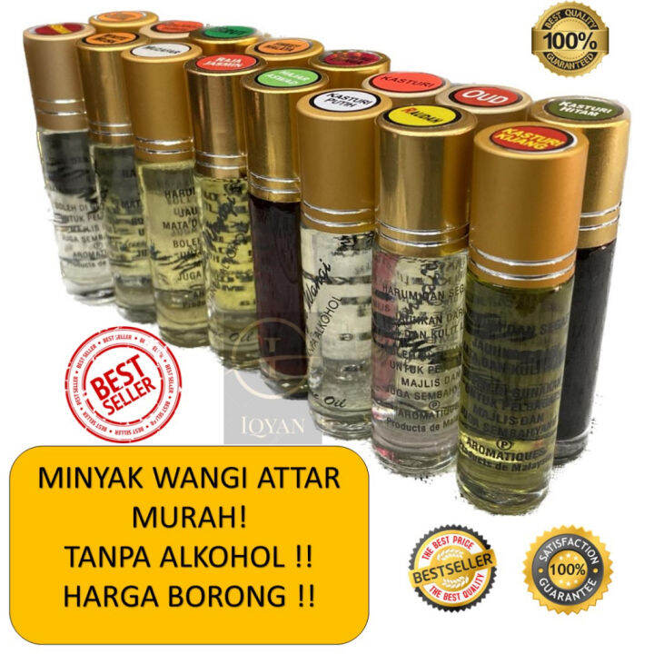 MINYAK WANGI ATTAR TANPA ALCOHOL MURAH DOOR GIFT MUSLIM GIFT / KASTURI ...