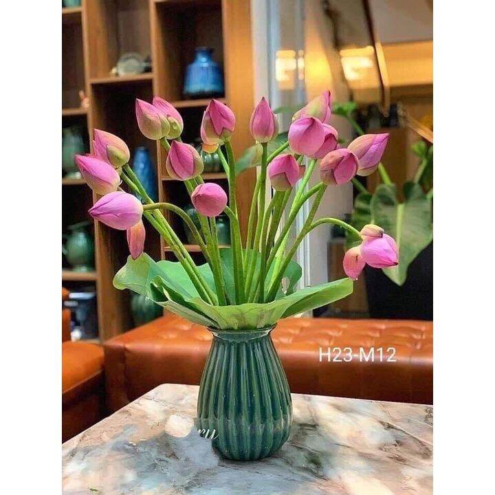 Hoa Sen Bách Diệp, Sen Quan Âm Chất liệu lụa cao cấp, Đài Sen Nụ Sen Lá ...