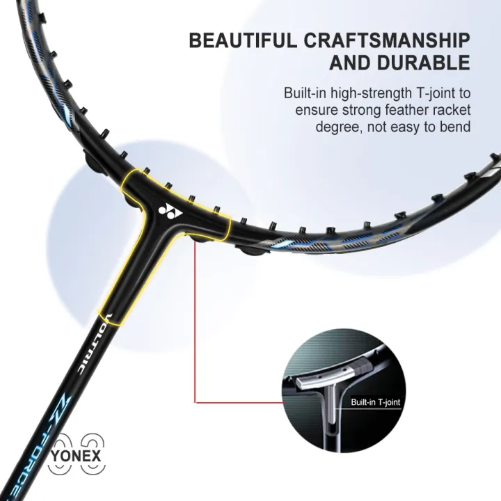 badminton yonex ♭YONEX ASTROX 100ZZ Full Carbon Fiber Badminton Racket Set 100 Original Genuine ...
