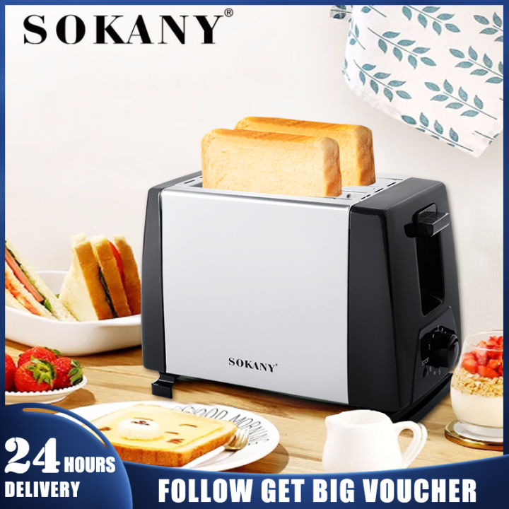 Sokany 2-Slot Toaster,black,800W,6 speed | Lazada PH