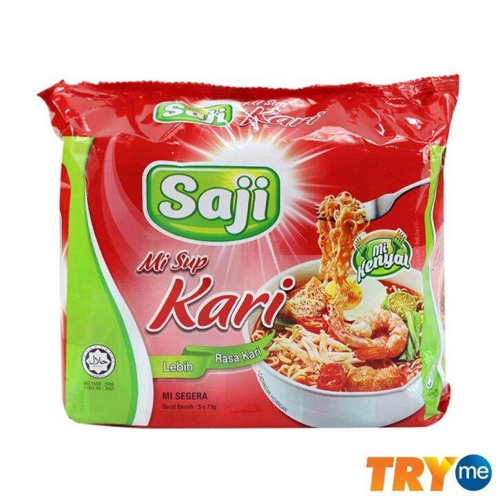 Saji Sajimee Instant Noodles Curry Soup Flavour (5 x 75g) | Lazada