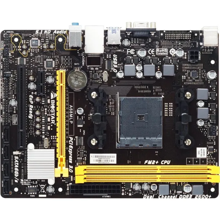 Biostar A68MLP FM2+ FM2 Motherboard DDR3 32G USED A68H DESKTOP MAINBOARD MATX USB3.0 A55 A58 A88 ...