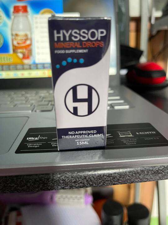 2 BOTTLES HYSSOP MINERAL DROPS FOOD SUPPLEMENT 15ML AUTHENTIC SOLD BY ...