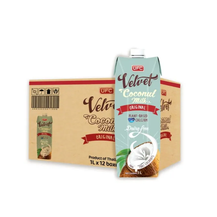 Ufc Velvet Coconut Milk Original 12 x 1-Liter | Lazada