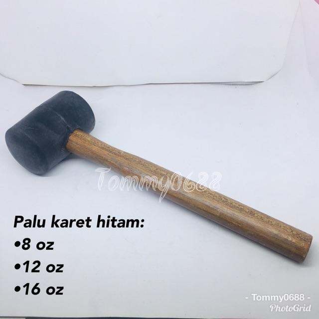 Palu karet hitam gagang kayu. Martil karet. Hammer karet murah bagus | Lazada Indonesia