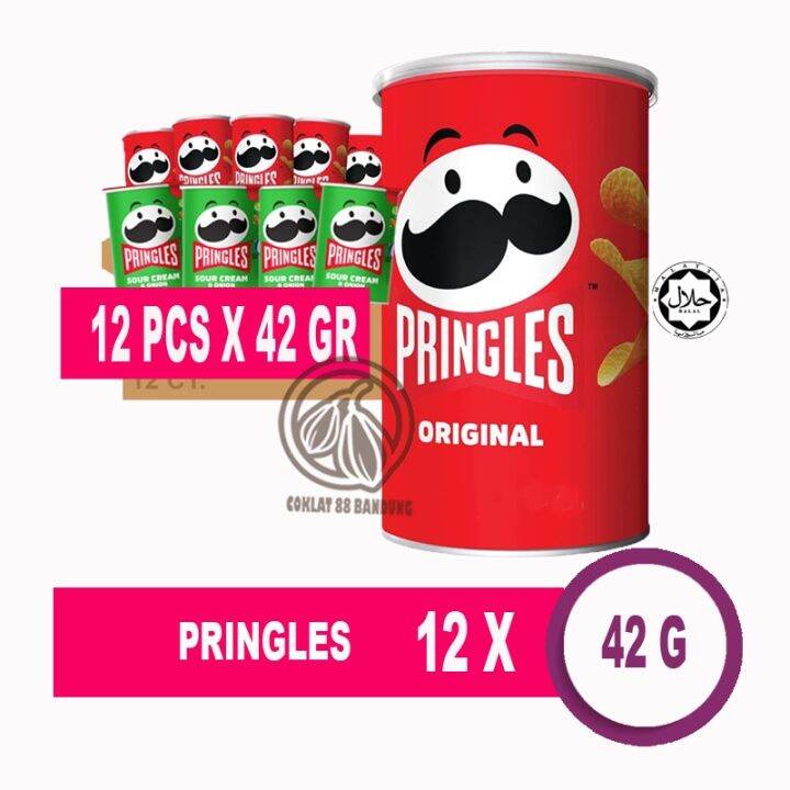 PRINGLES MINI 1 DUS ISI 12 PCS 42 GRAM, PRINGLES ORIGINAL 42 GRAM 1 ...