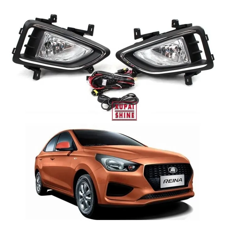 xps Set Front Bumper Fog Light Fog Lamp For Hyundai Verna Reina 2017 ...